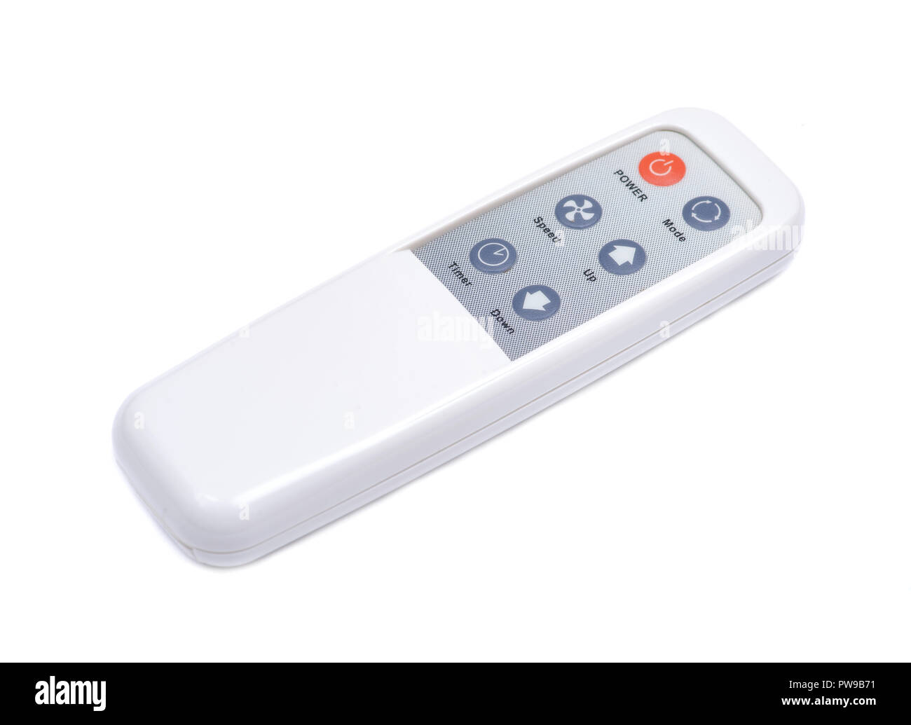 Portable fan's remote control isolated on white background Stock Photo ...