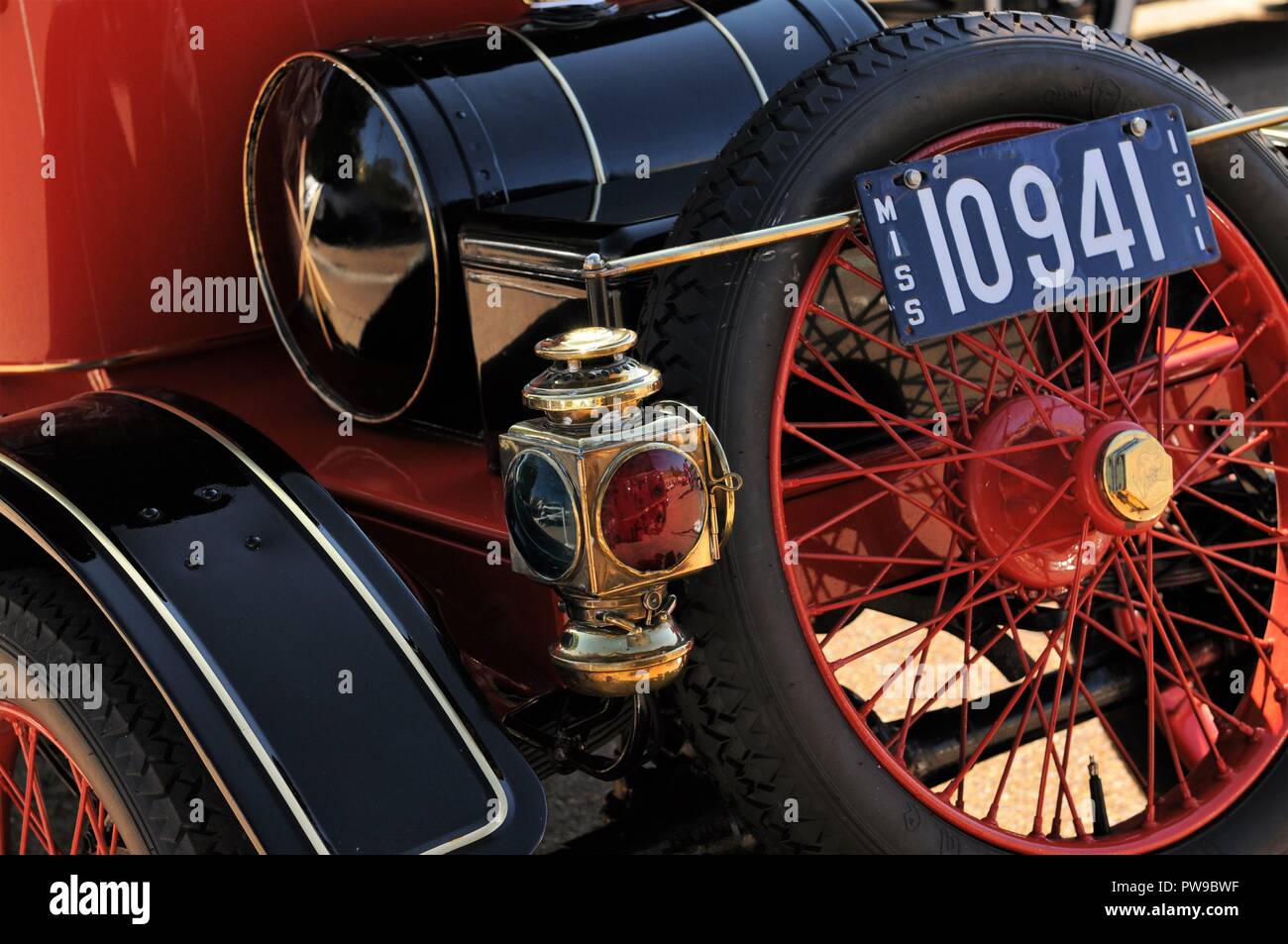 Classic 1911 orange Ford Model T Stock Photo - Alamy