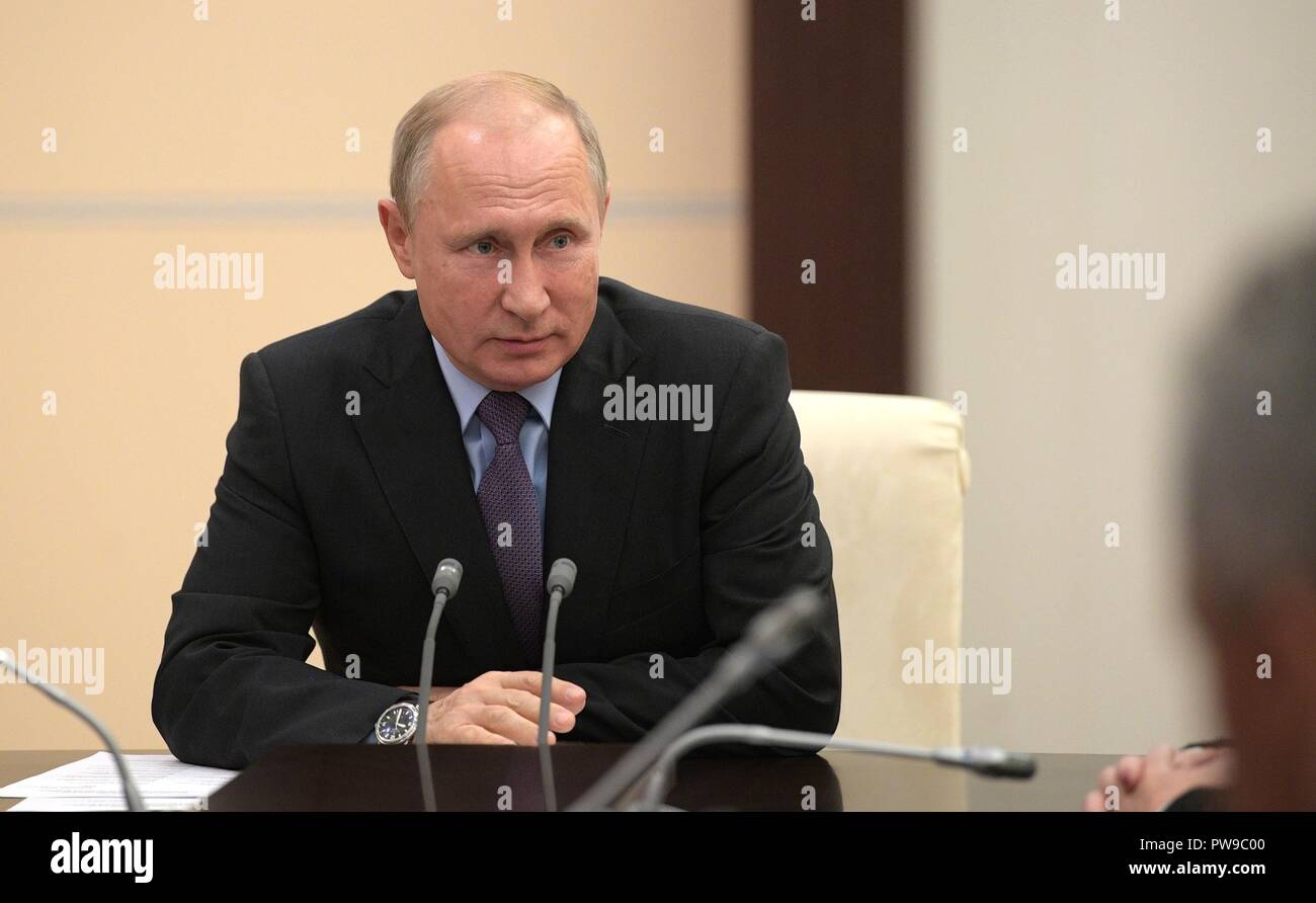 Russian President Vladimir Putin chairs a meeting of the permanent ...