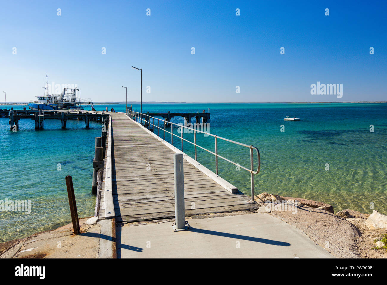 Trawler tied up to Venus Bay Jetty South Australia Stock Photo - Alamy