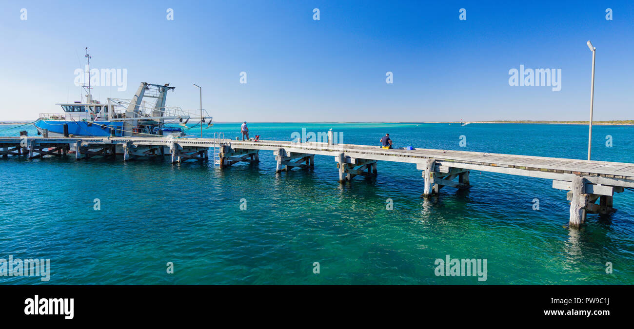 Trawler tied up to Venus Bay Jetty South Australia Stock Photo - Alamy