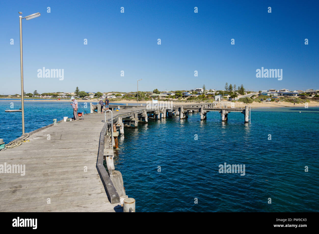 Trawler tied up to Venus Bay Jetty South Australia Stock Photo - Alamy