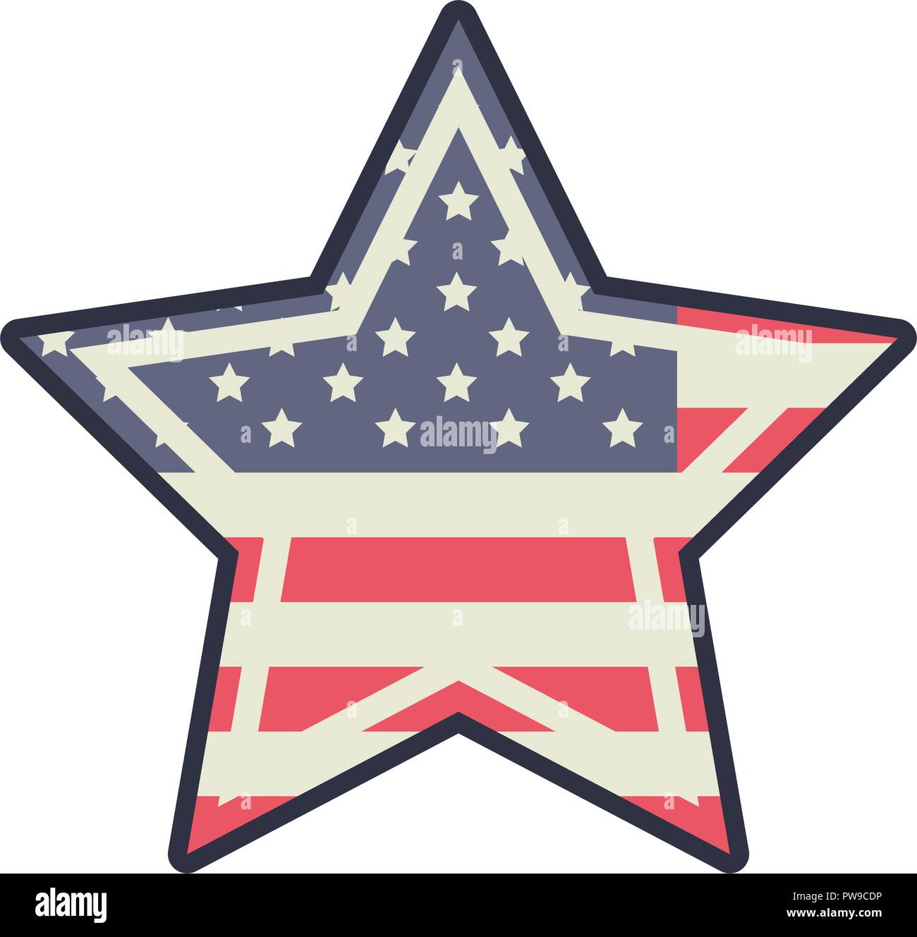 american star emblematic isolated icon Stock Vector Image & Art - Alamy