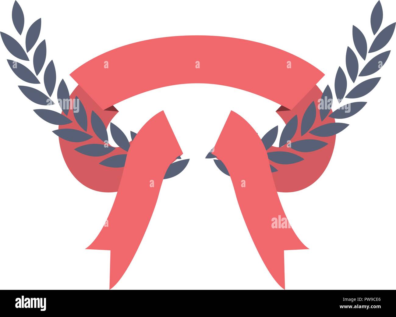 wreath with ribbon icon Stock Vector Image & Art - Alamy