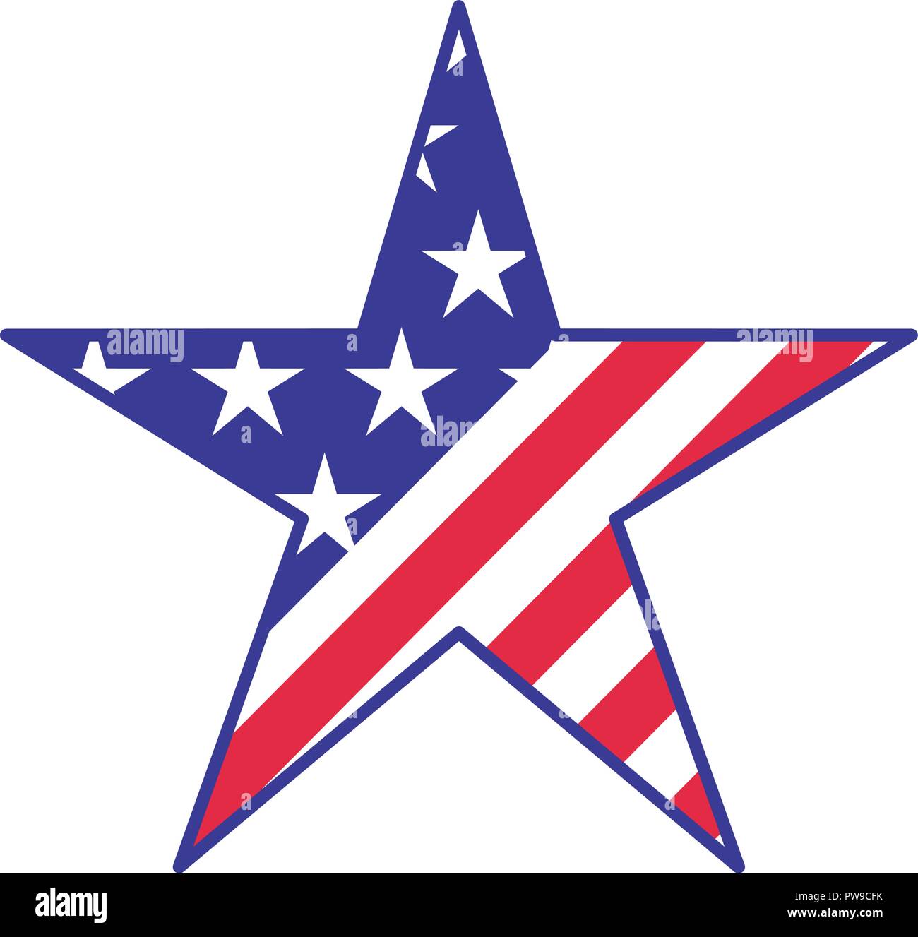 american star emblematic isolated icon Stock Vector Image & Art - Alamy