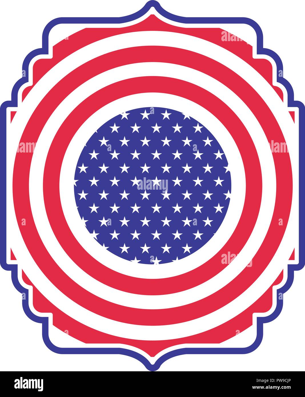 american shield isolated icon Stock Vector Image & Art - Alamy