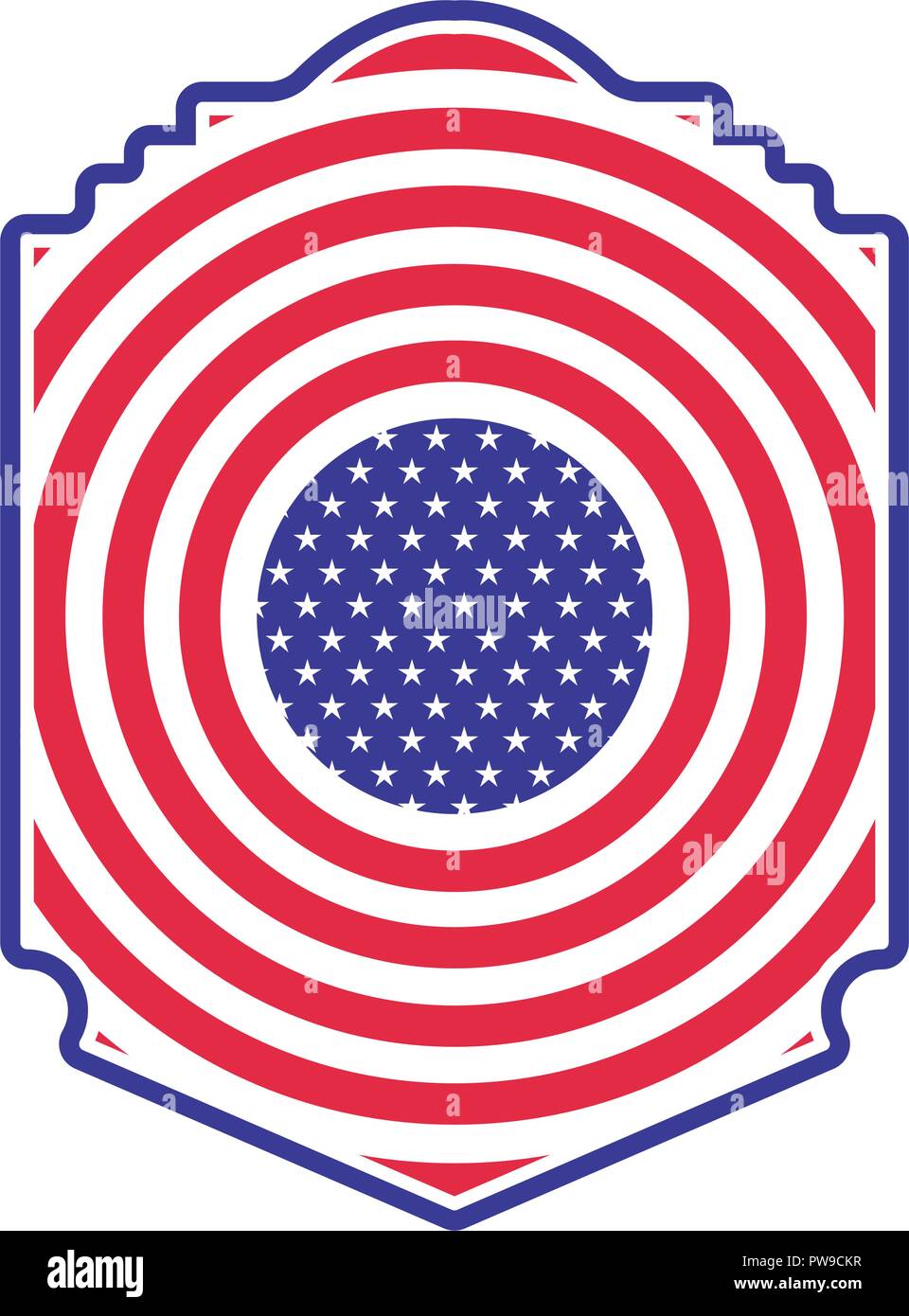 american shield isolated icon Stock Vector Image & Art - Alamy