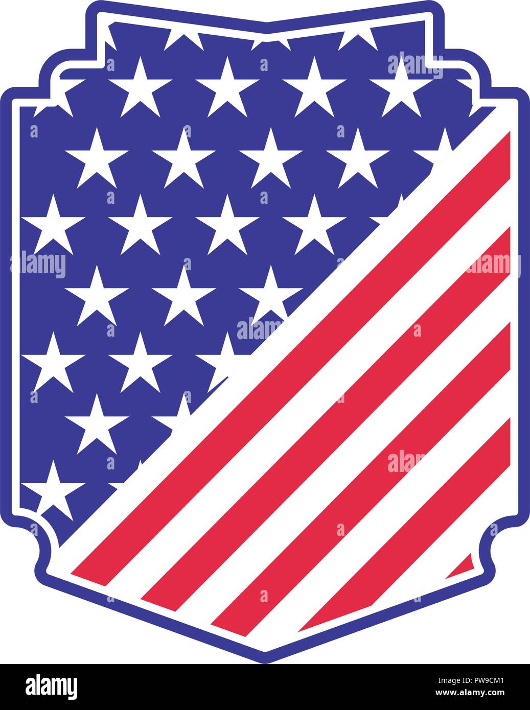 american shield isolated icon Stock Vector Image & Art - Alamy