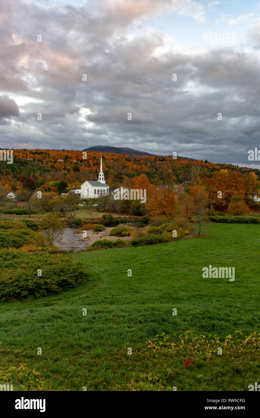 Vermont, stowe church hi-res stock photography and images - Alamy