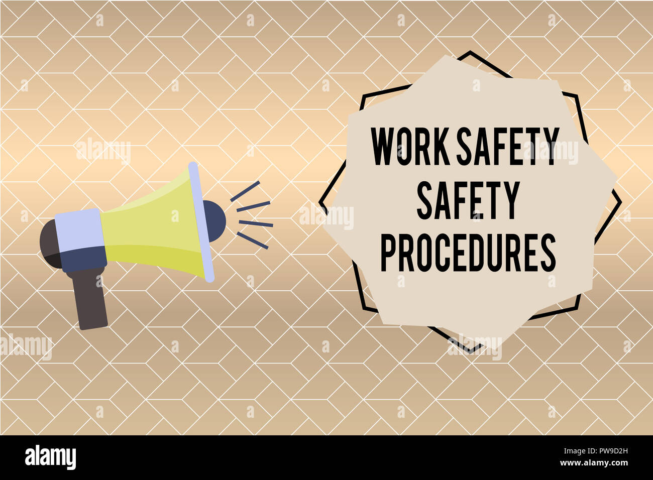 Handwriting text writing Work Safety Safety Procedures. Concept meaning ...