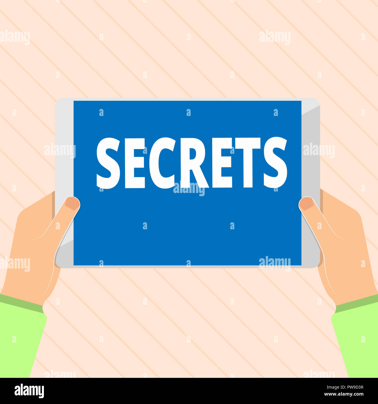 Word writing text Secrets. Business concept for Kept unknown by others ...
