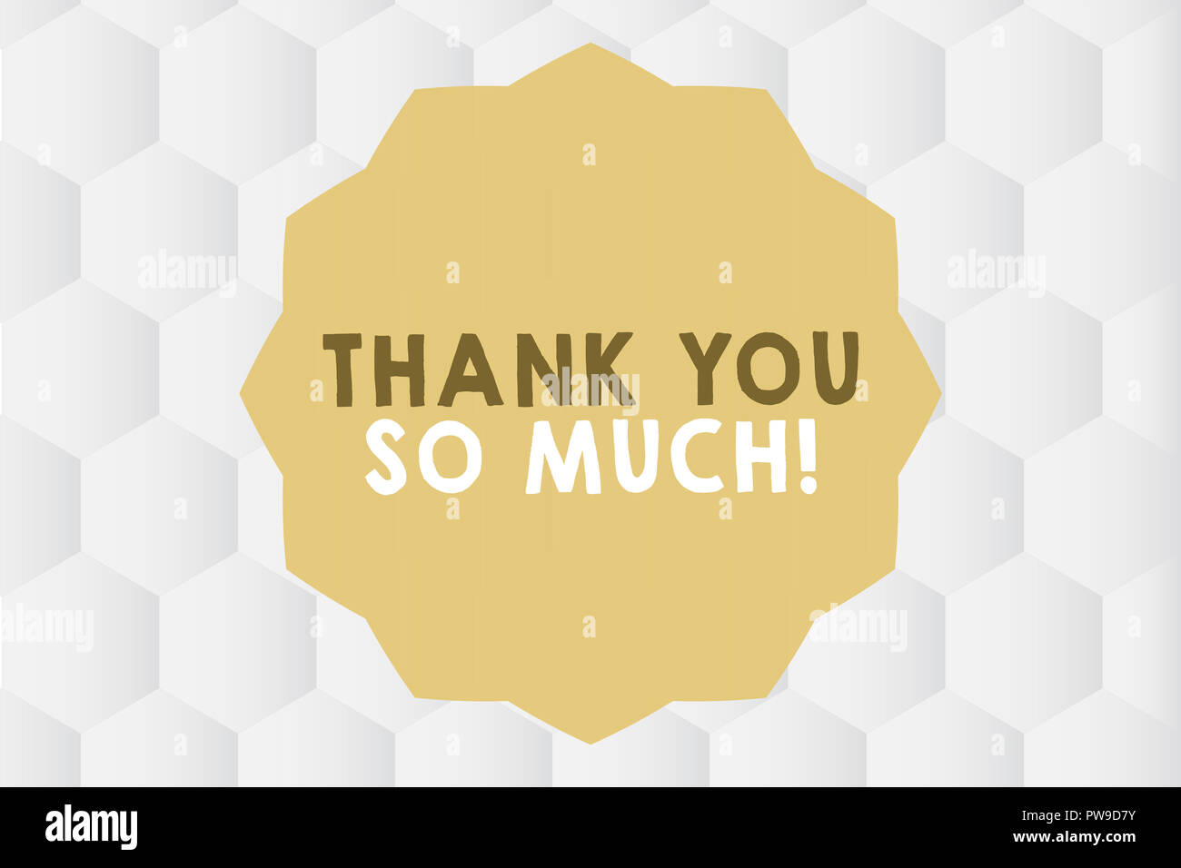 Conceptual hand writing showing Thank You So Much. Business photo showcasing Expression of ...