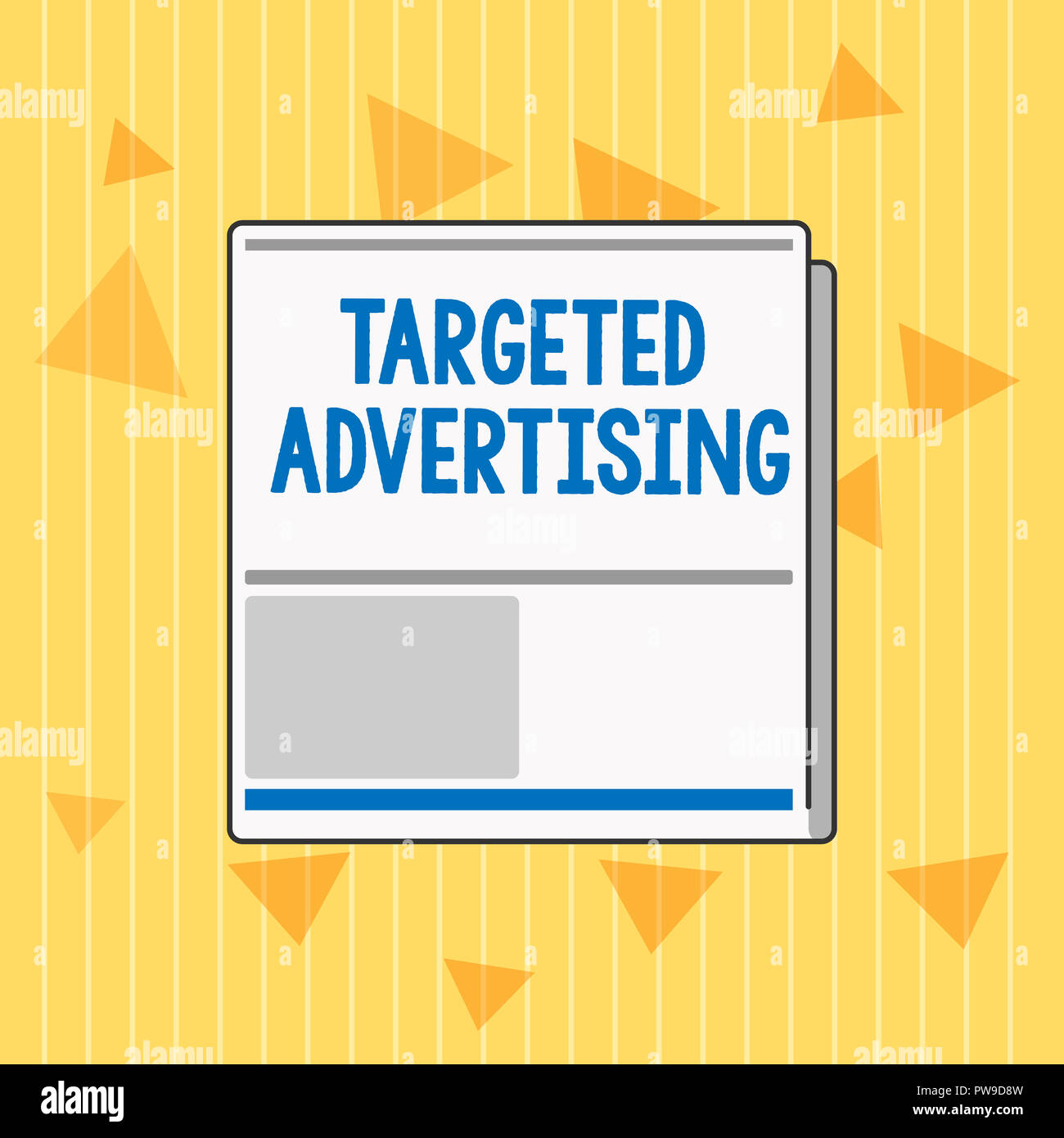 Handwriting text Targeted Advertising. Concept meaning Online ...