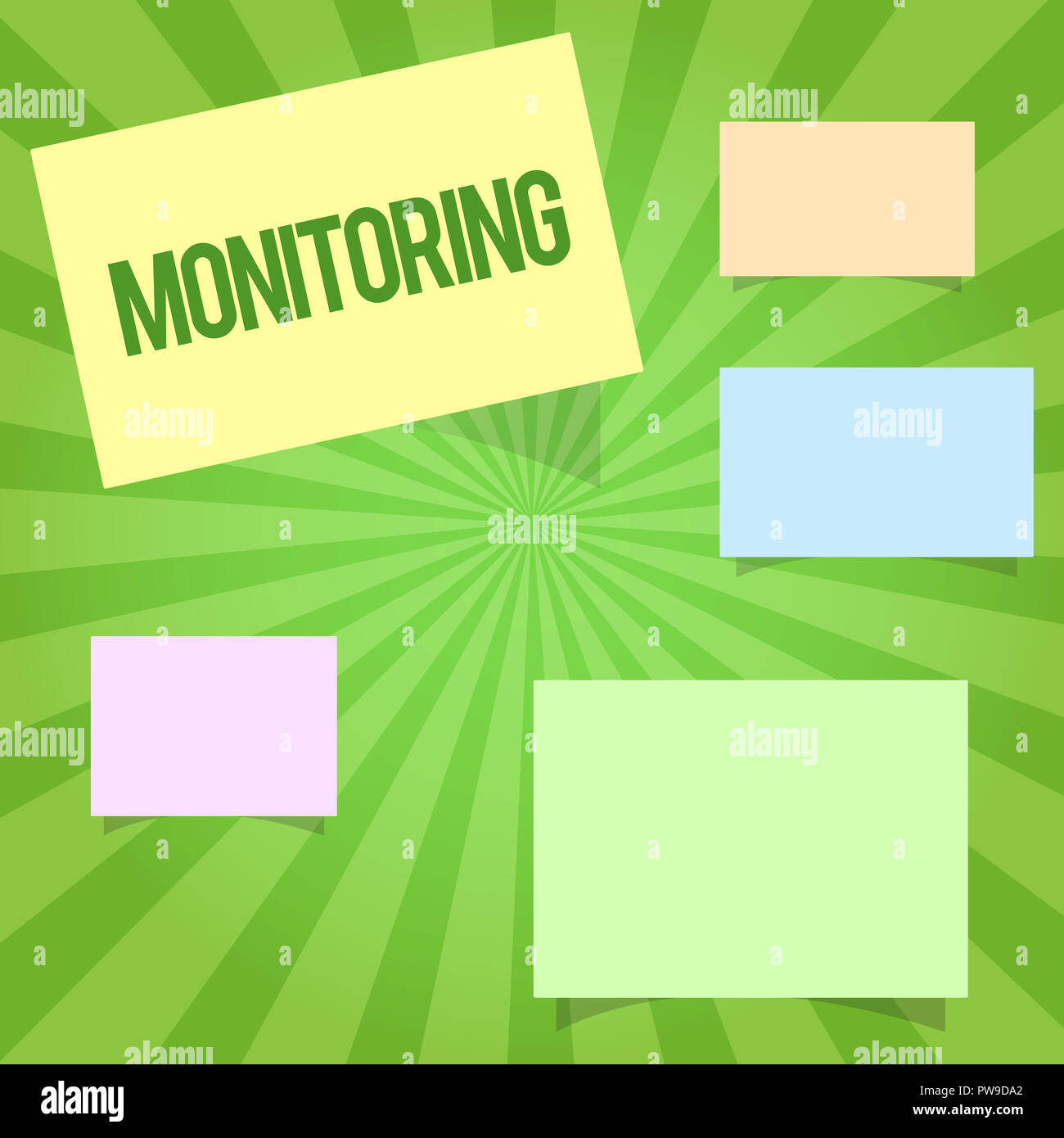 Handwriting text writing Monitoring. Concept meaning Observe check ...