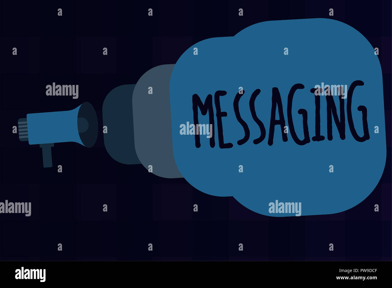 Text sign showing Messaging. Conceptual photo Communication with others ...