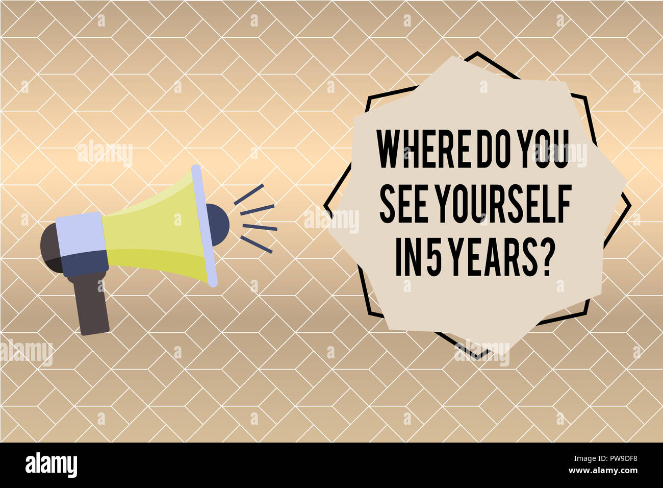 Handwriting text writing Where Do You See Yourself In 5 Years question ...