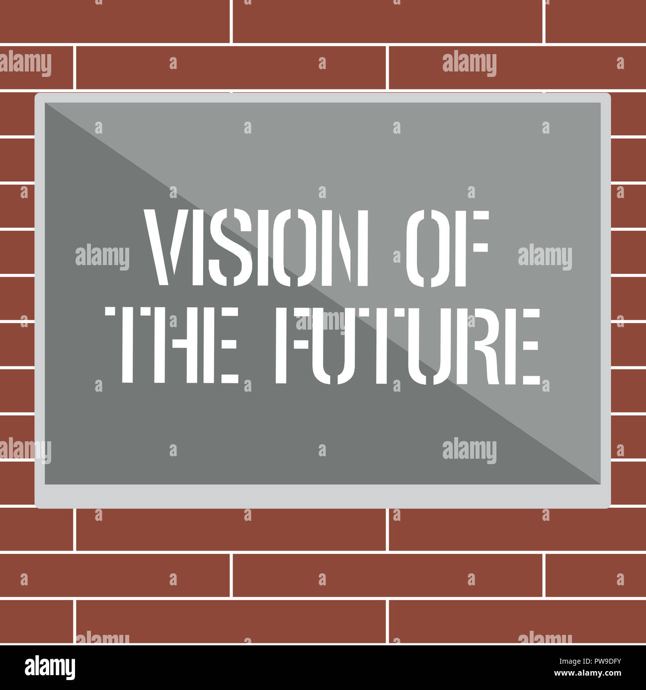 Handwriting text writing Vision Of The Future. Concept meaning Seeing ...