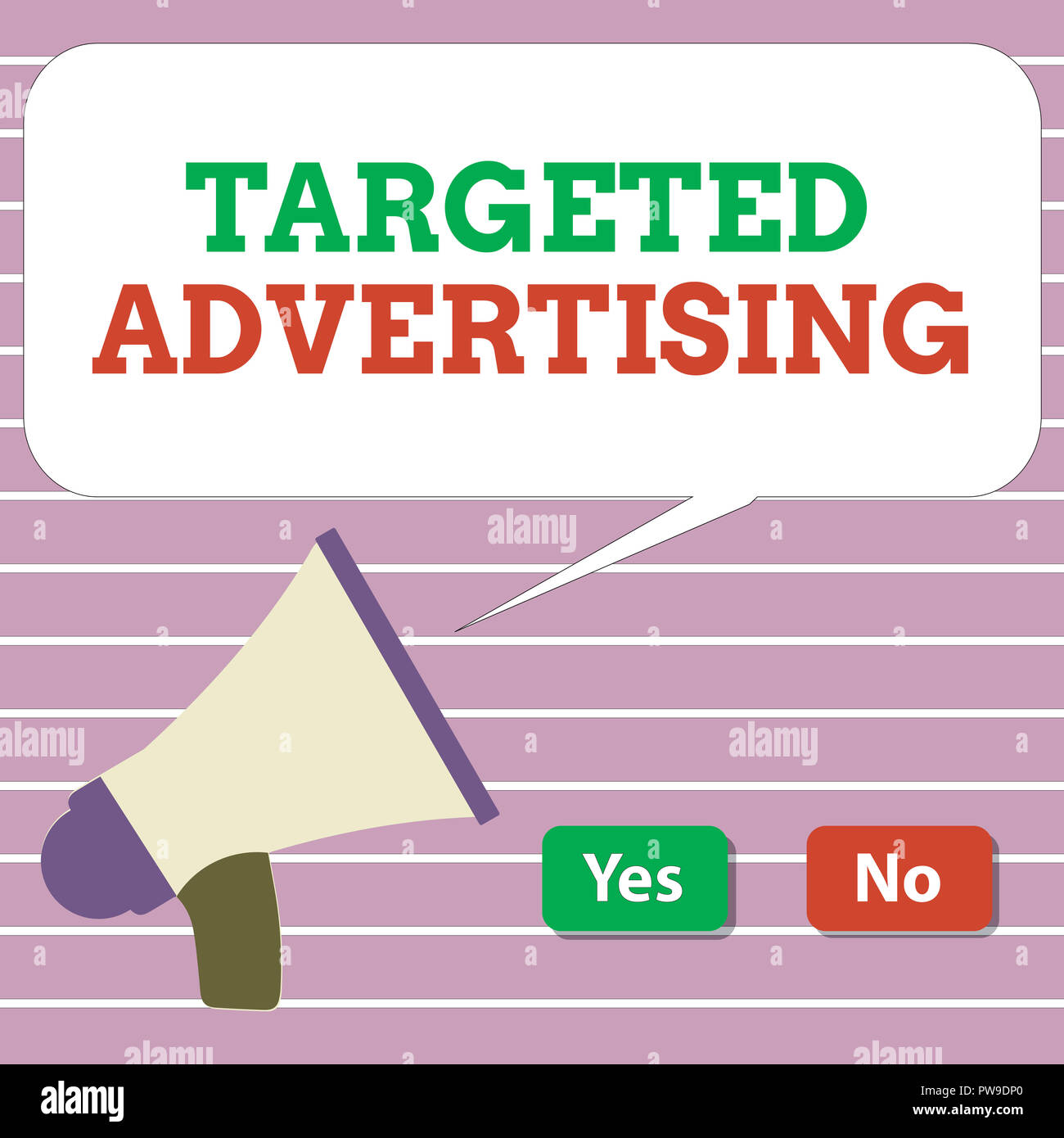 Handwriting text Targeted Advertising. Concept meaning Online ...