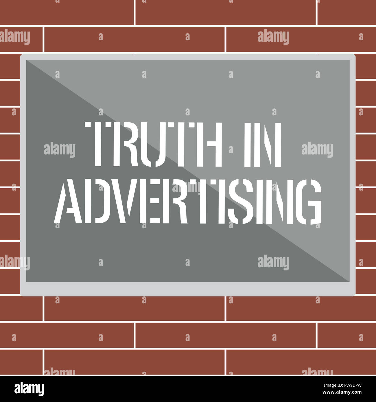 Handwriting text writing Truth In Advertising. Concept meaning Practice Honest Advertisement ...