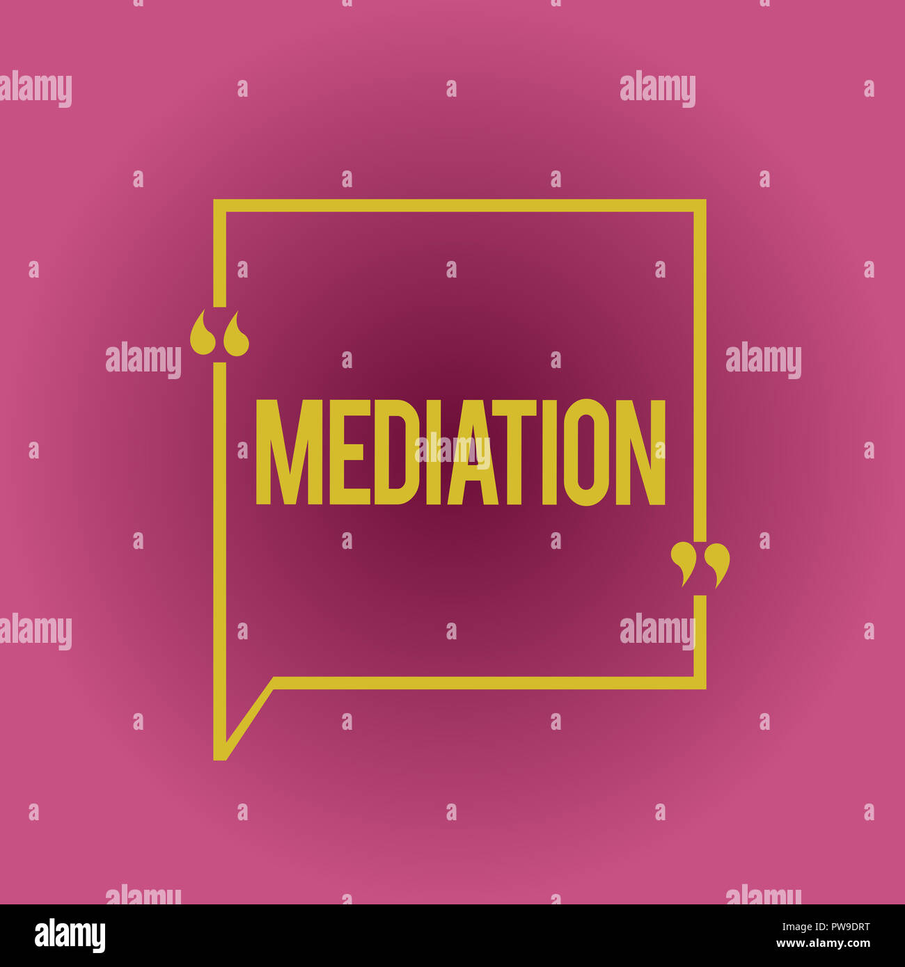 Writing note showing Mediation. Business photo showcasing intervention ...