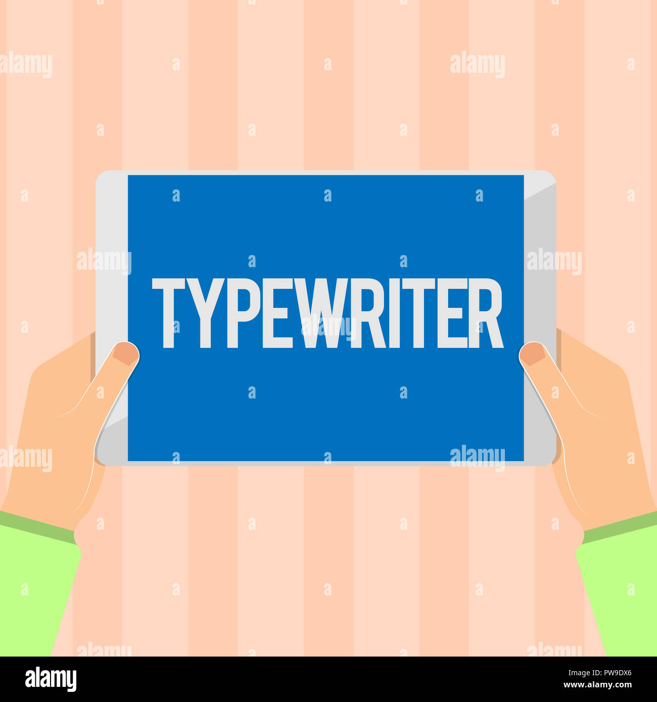 Text sign showing Typewriter. Conceptual photo Electric electronic ...