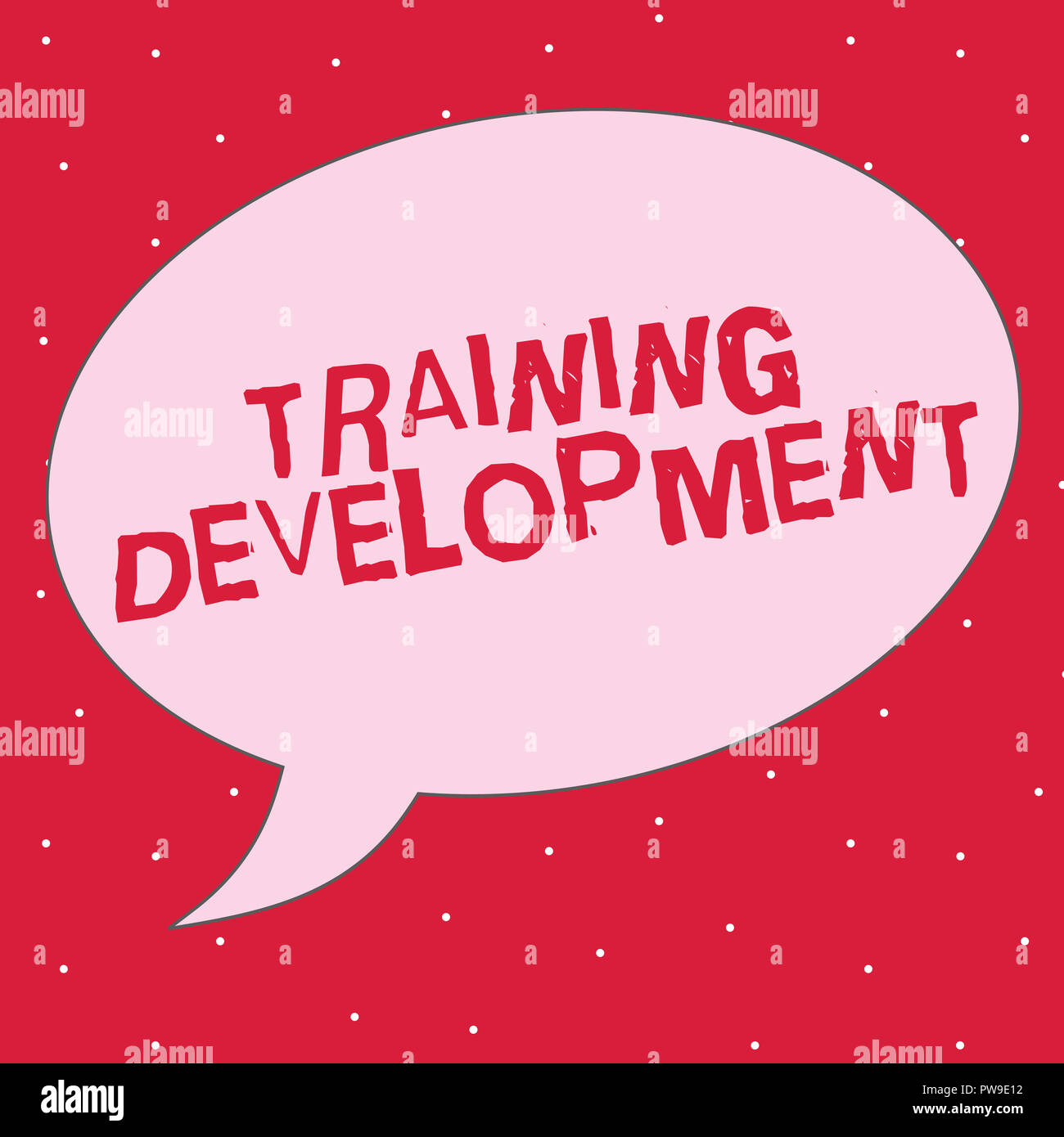 Word writing text Training Development. Business concept for Learn and Expand skills and ...