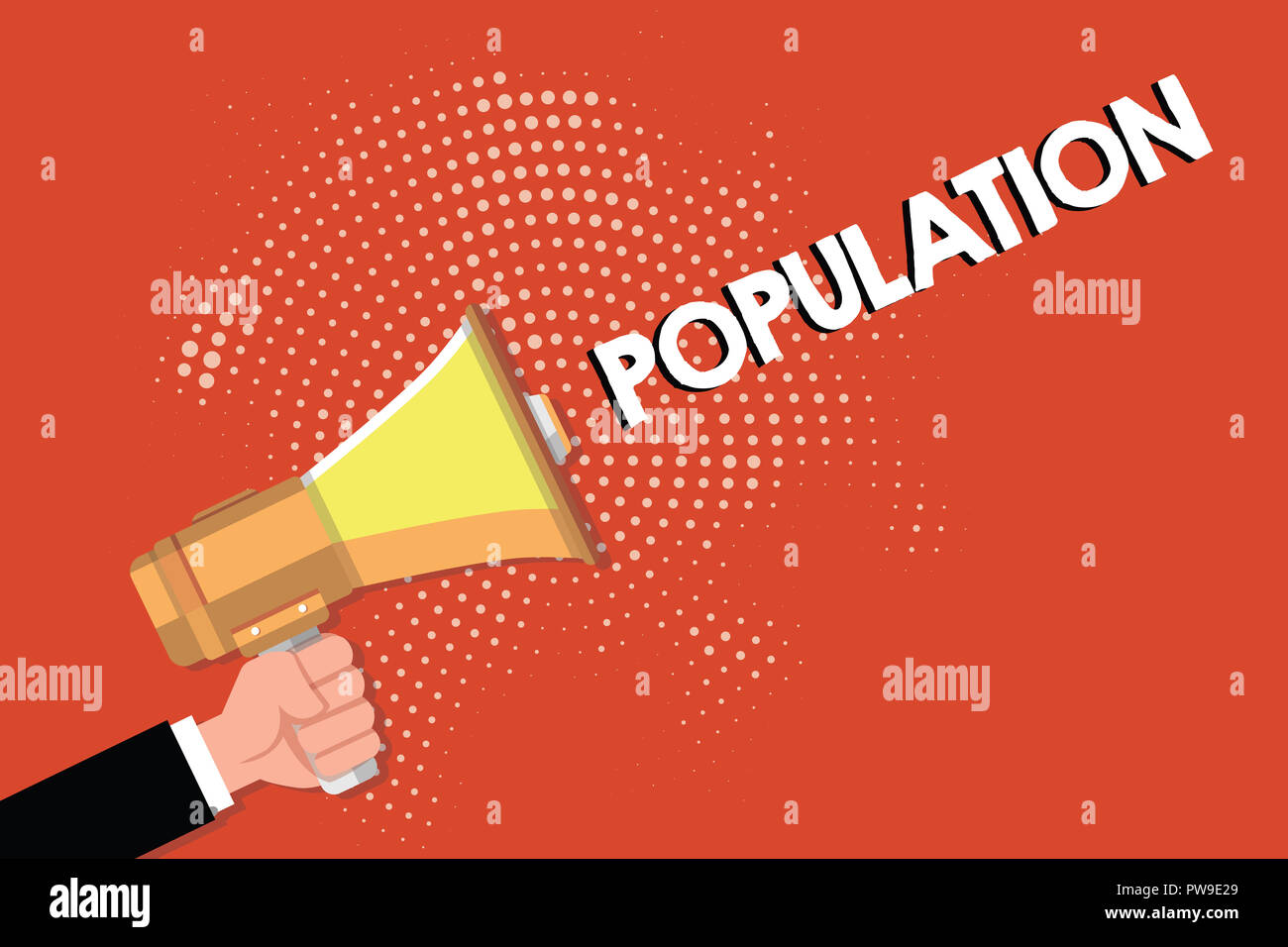 Writing note showing Population. Business photo showcasing All the ...