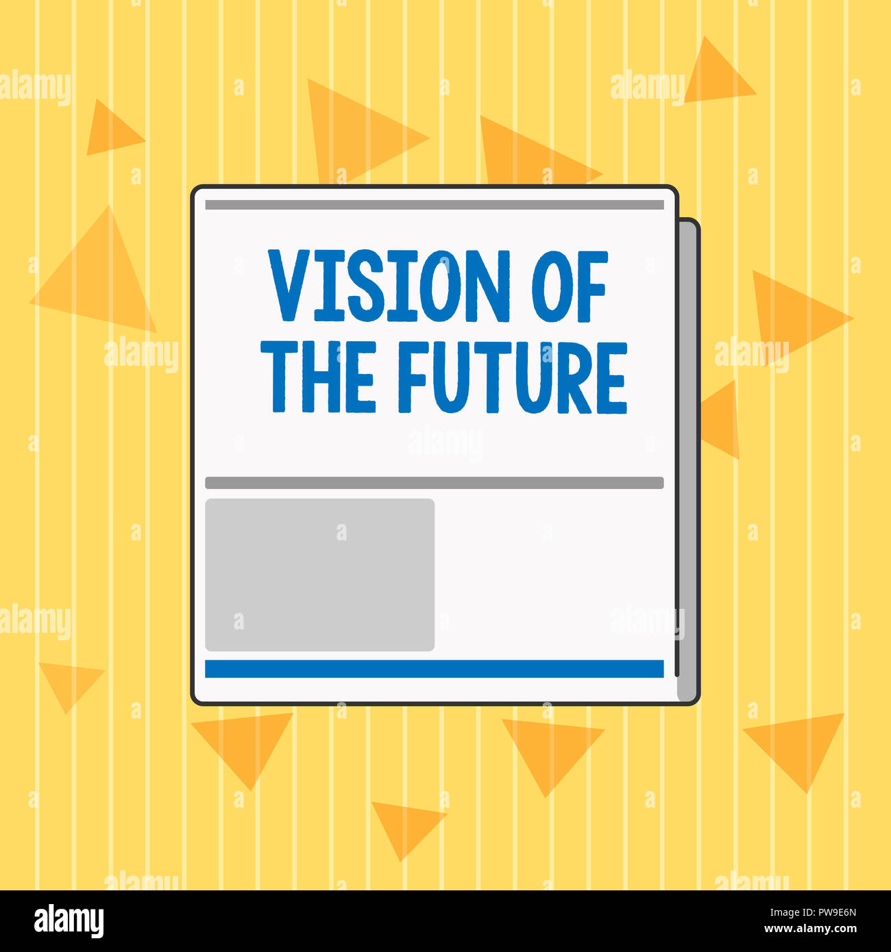 Handwriting text Vision Of The Future. Concept meaning Seeing something ...
