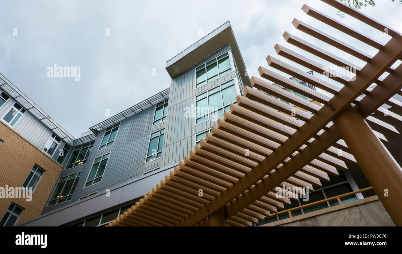 Modern dormitory building at the Colorado School of Mines in Golden ...