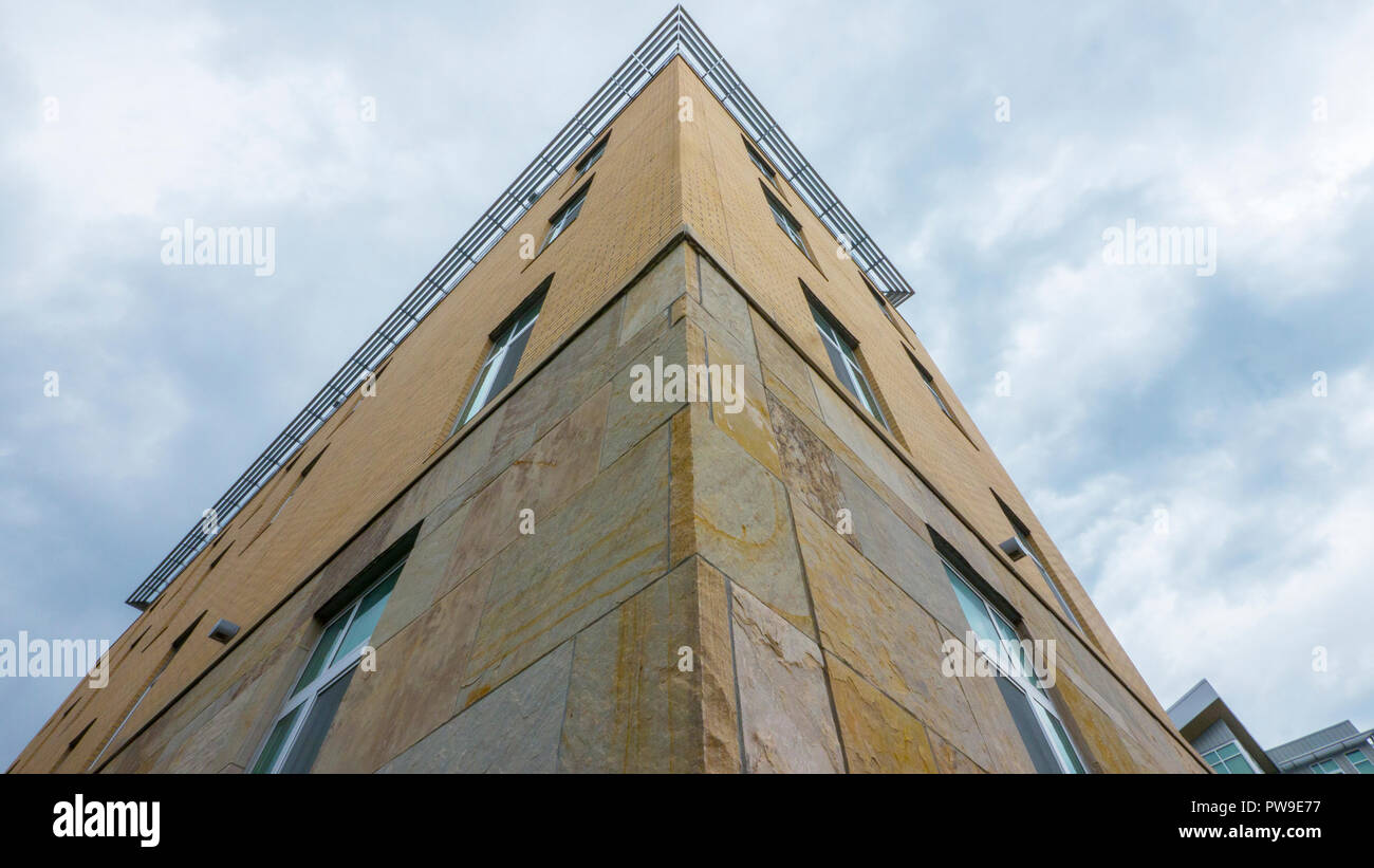 Modern dormitory building at the Colorado School of Mines in Golden ...