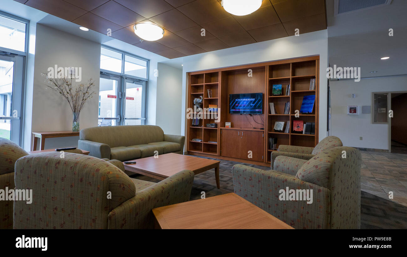 Living space in modern college residence hall Stock Photo - Alamy