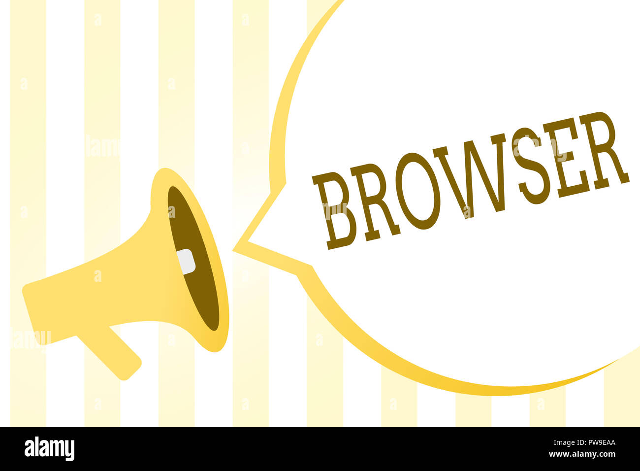 Writing note showing Browser. Business photo showcasing Computer program Graphical user ...