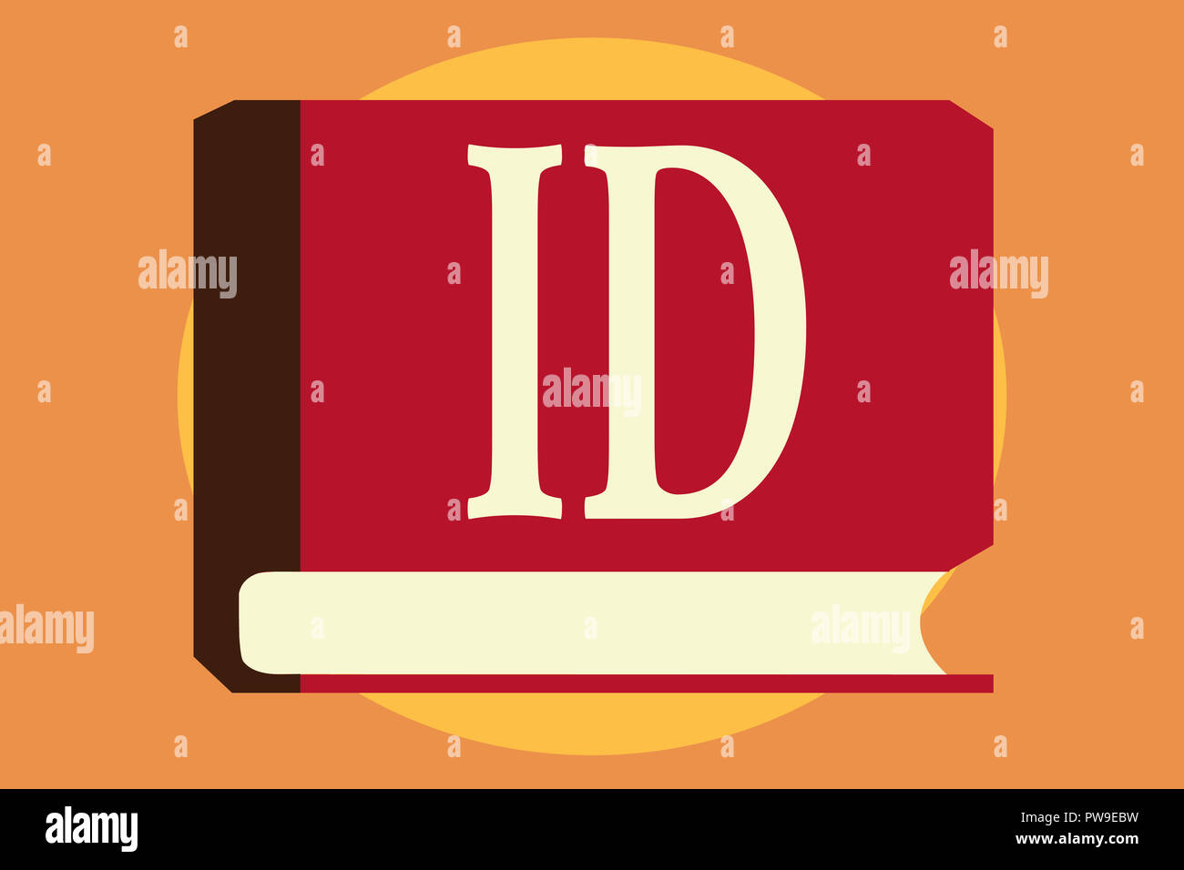 Writing note showing Id. Business photo showcasing A card or document ...