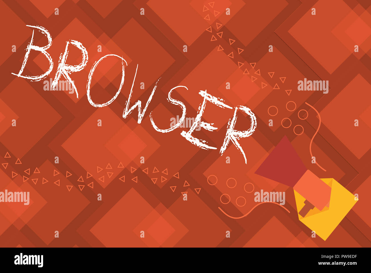 Conceptual hand writing showing Browser. Business photo text Computer program Graphical user ...