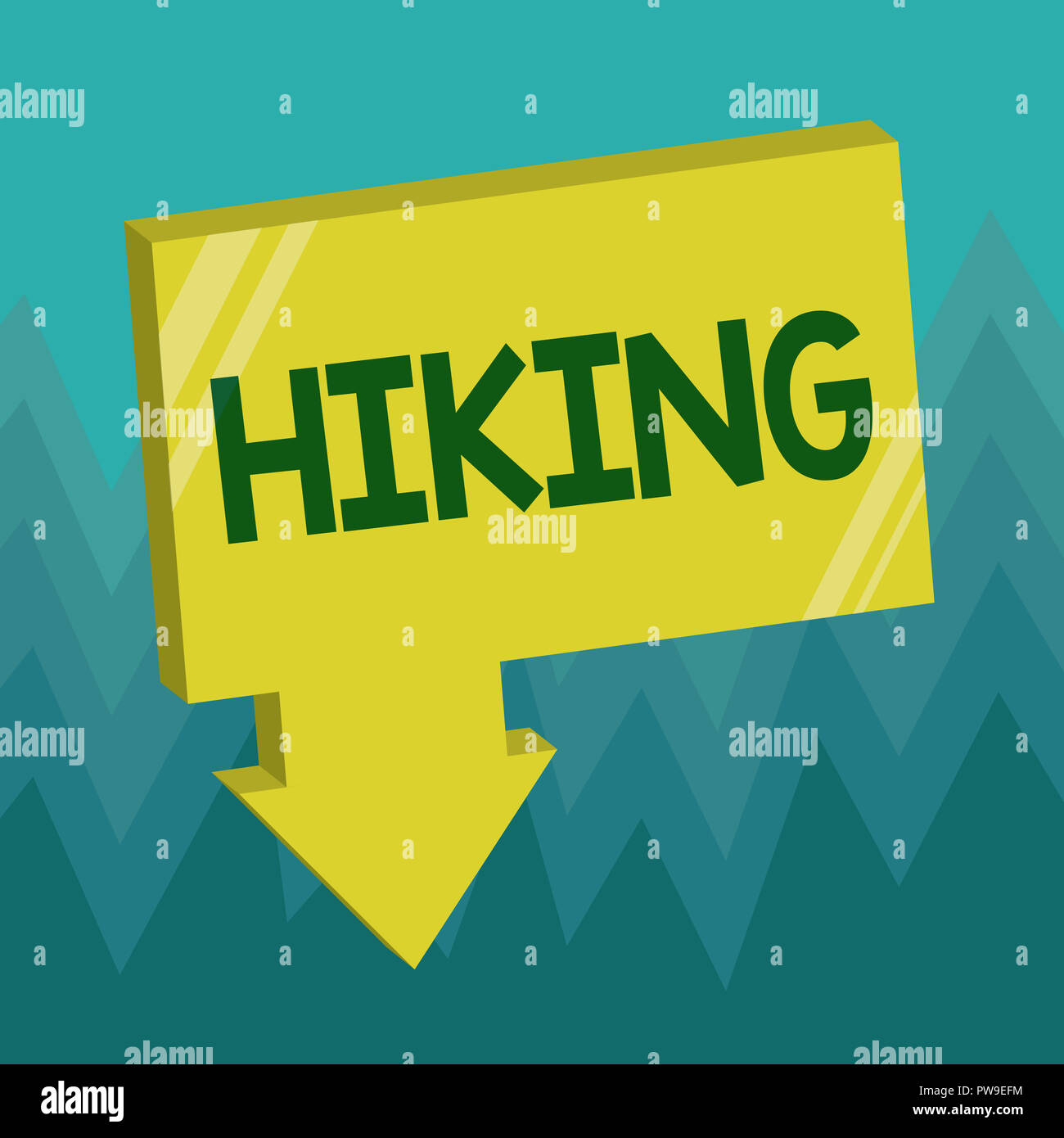 Conceptual hand writing showing Hiking. Business photo showcasing walk ...