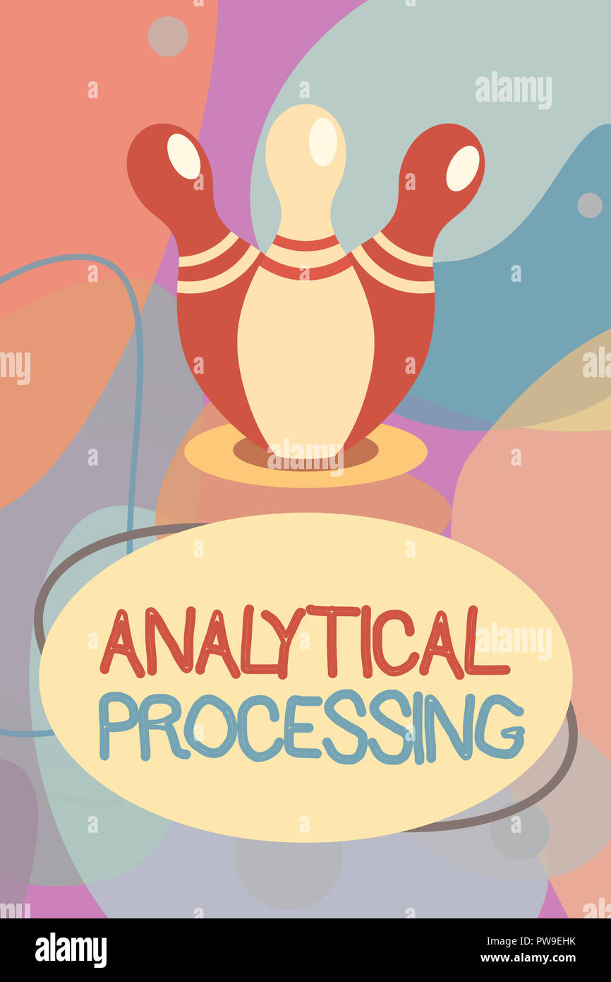 Conceptual hand writing showing Analytical Processing. Business photo text easily View Write ...