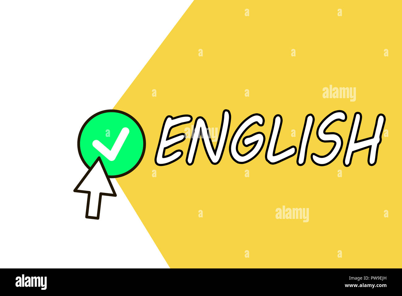 Conceptual hand writing showing English. Business photo text Related to ...