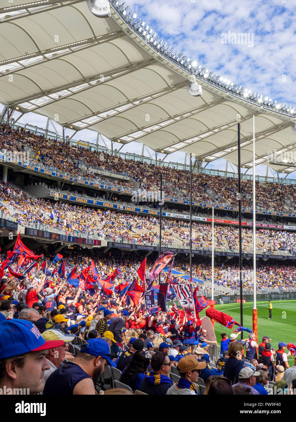 West Coast Eagles Football Club And Melbourne Demons Members Fans And