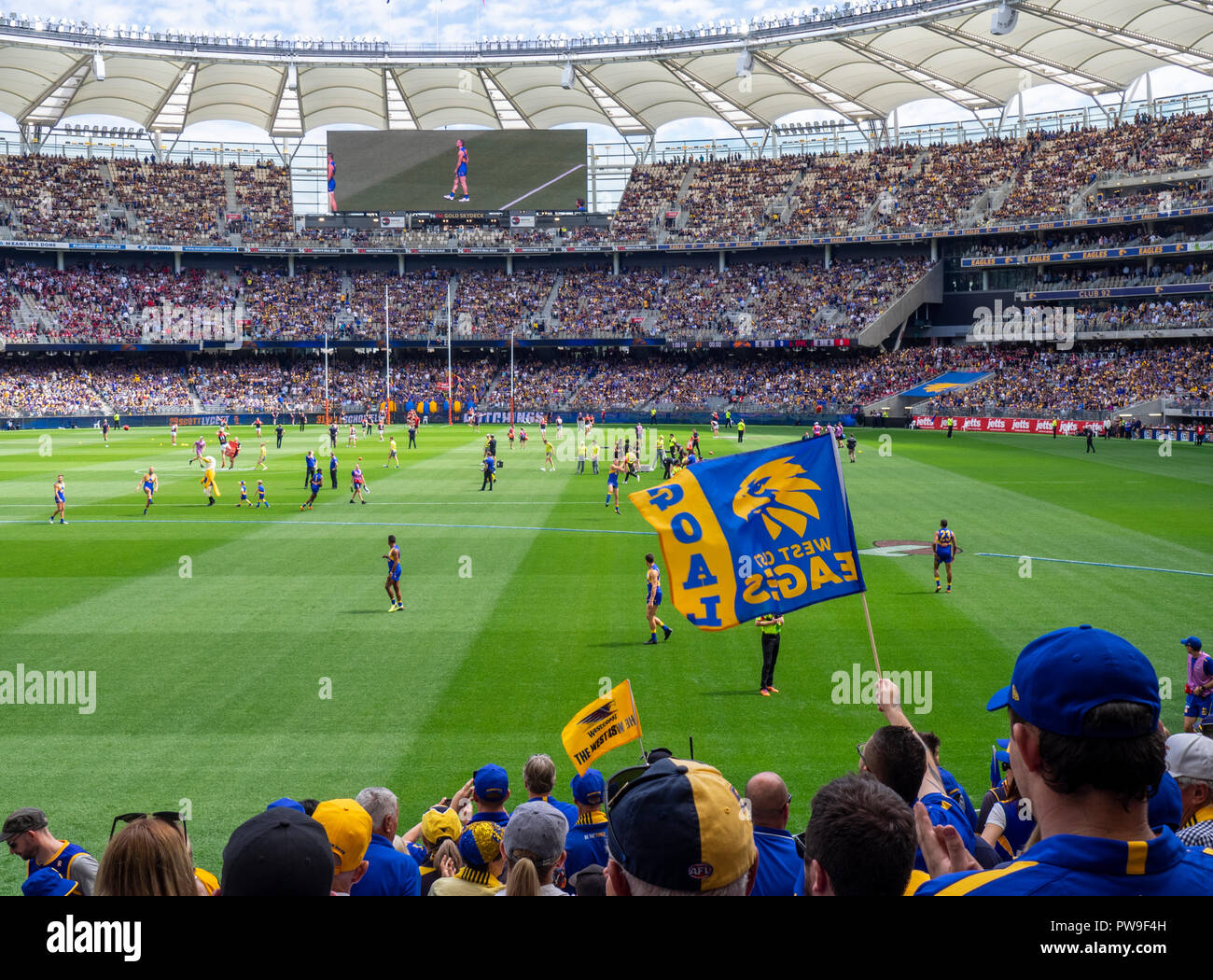 Melbourne Demons and West Coast Eagles Football Club at Optus Stadium ...
