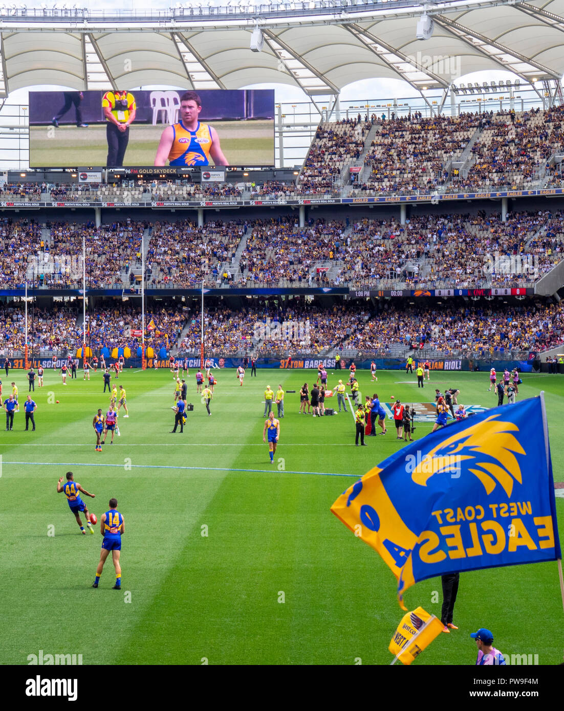 Melbourne Demons and West Coast Eagles Football Club at Optus Stadium ...