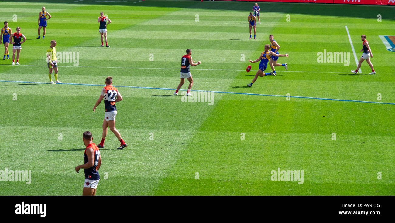 Melbourne Demons and West Coast Eagles Football Club at Optus Stadium ...