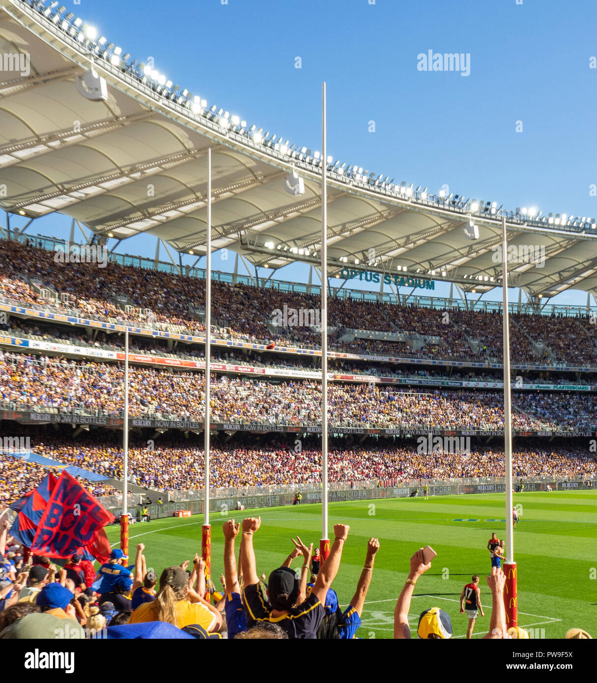 Melbourne Demons And West Coast Eagles Football Club At Optus Stadium
