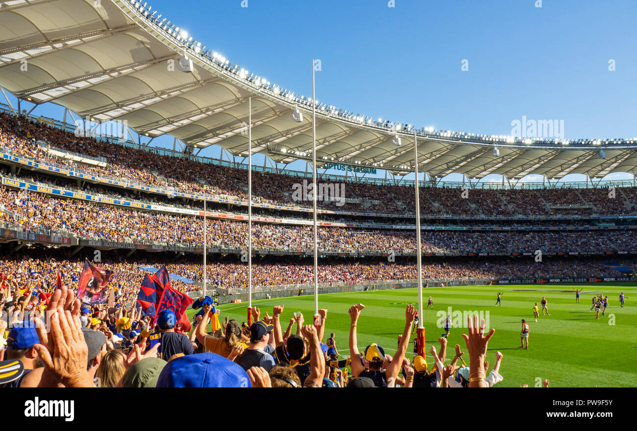 West Coast Eagles Football Club and Melbourne Demons members fans and ...