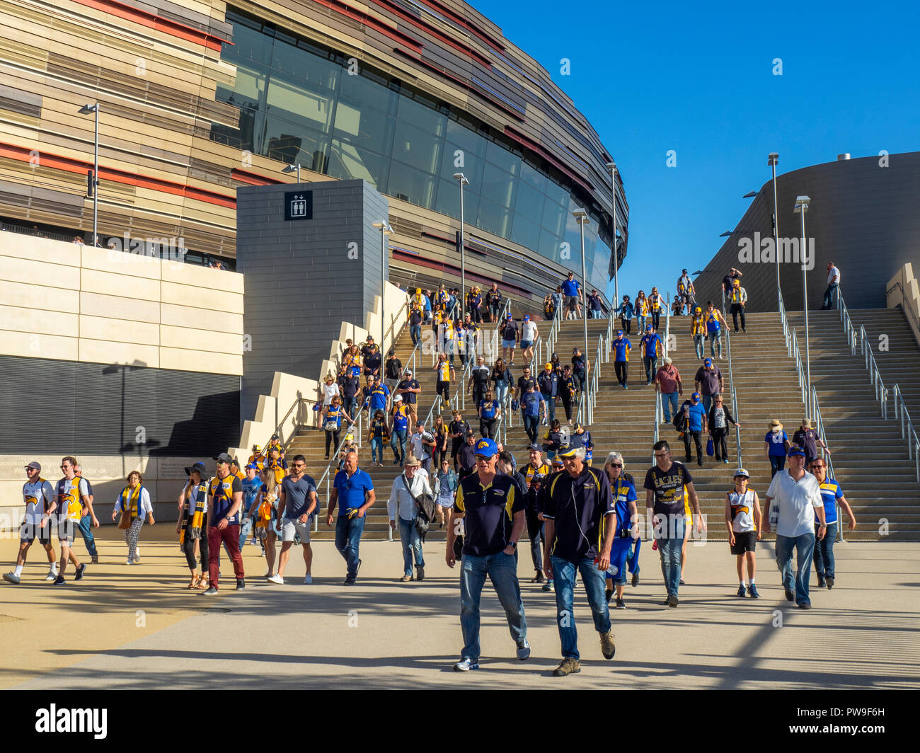 West Coast Eagles Football Club members fans and supporters at Optus ...