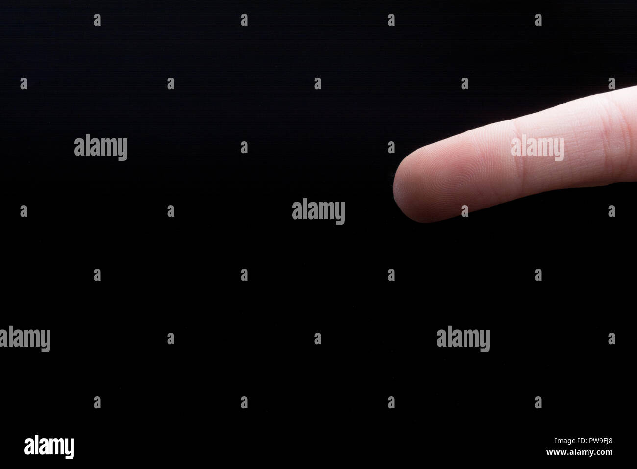 Hand pointing gesture on a white background Stock Photo - Alamy