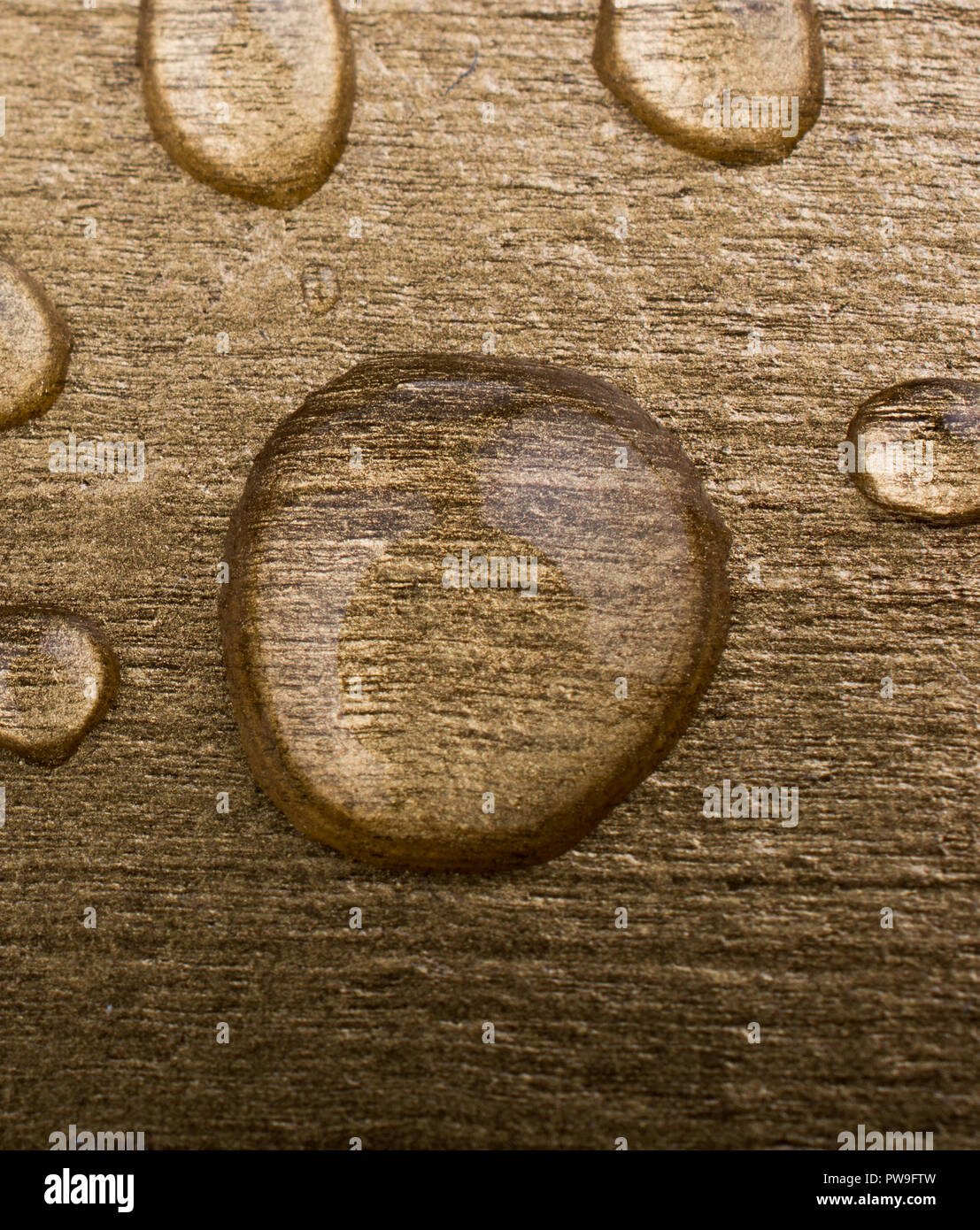 Water drops on a solid surface Stock Photo - Alamy