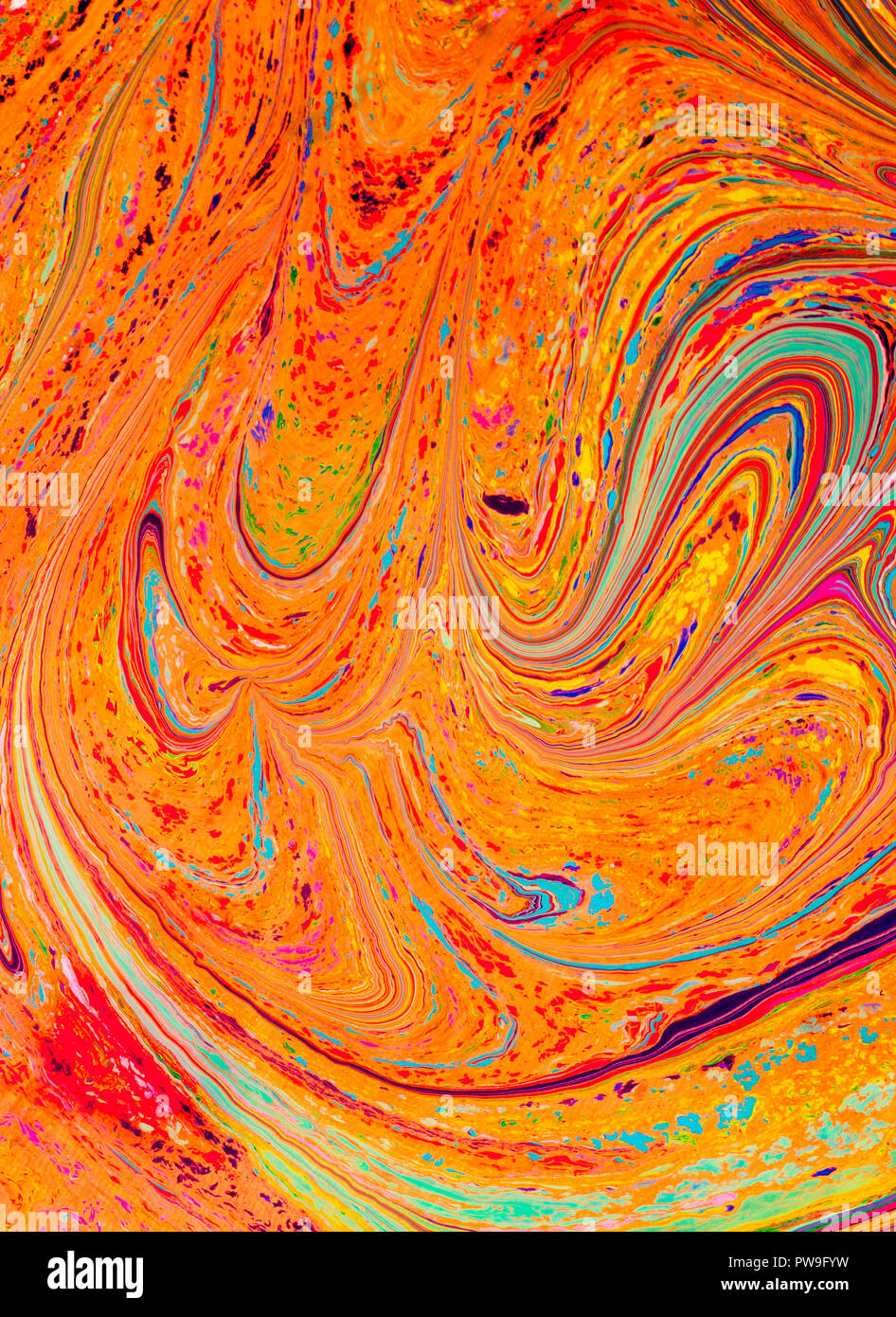 Traditional marbling artwork patterns as colorful abstract background ...