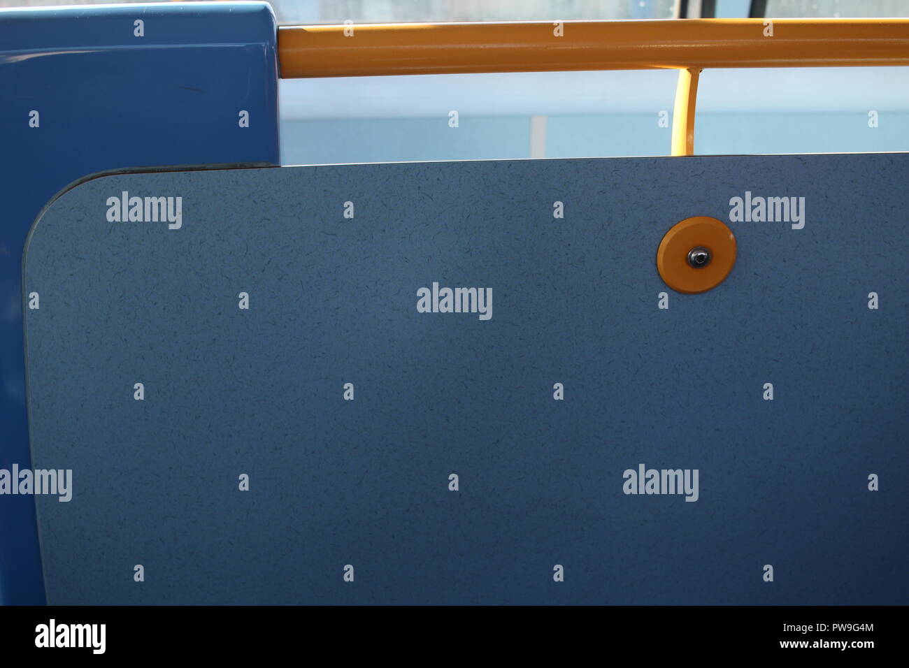 Interior bus yellow handrail hi-res stock photography and images - Alamy