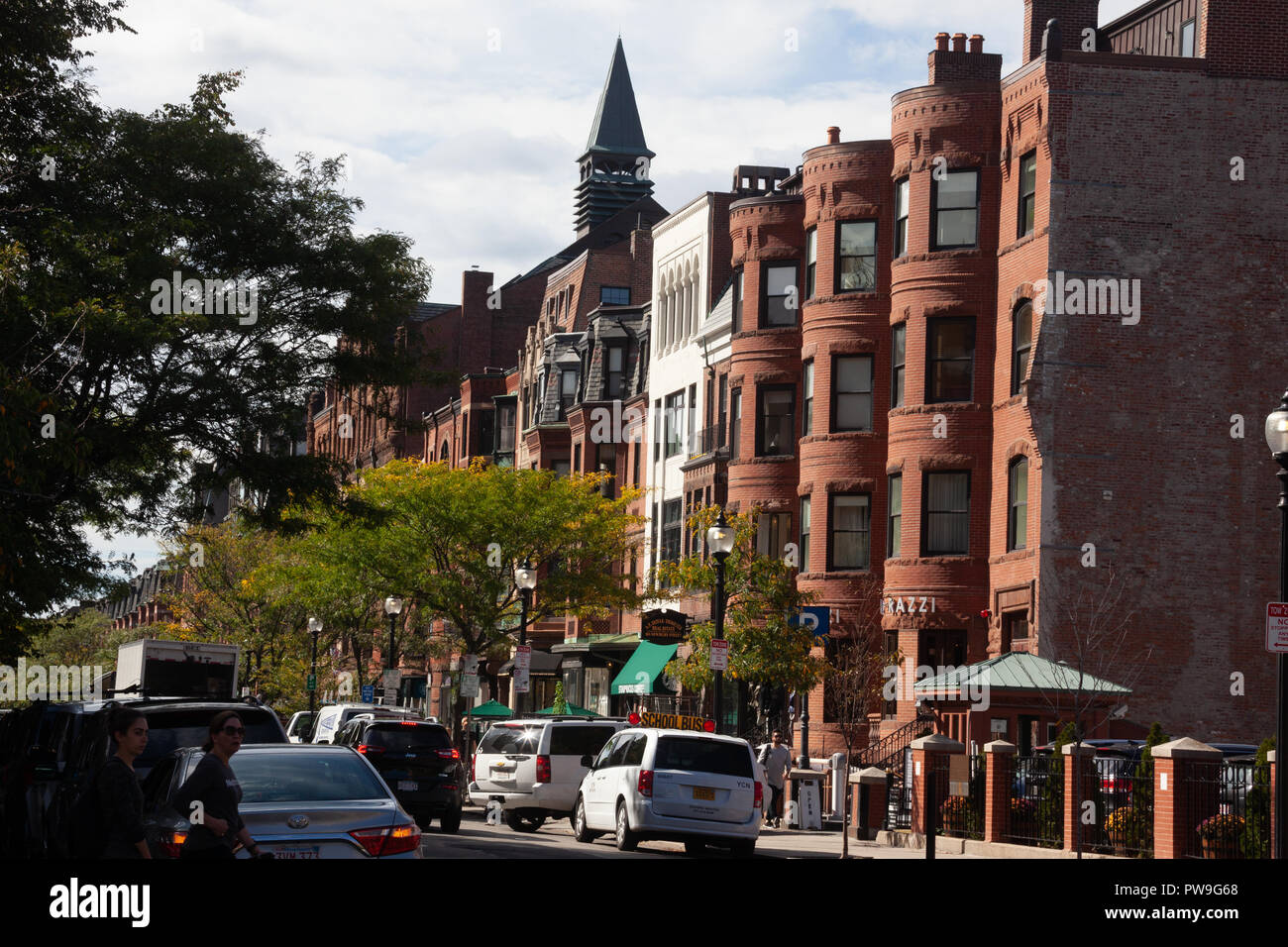 Back bay boston brownstone hi-res stock photography and images - Alamy