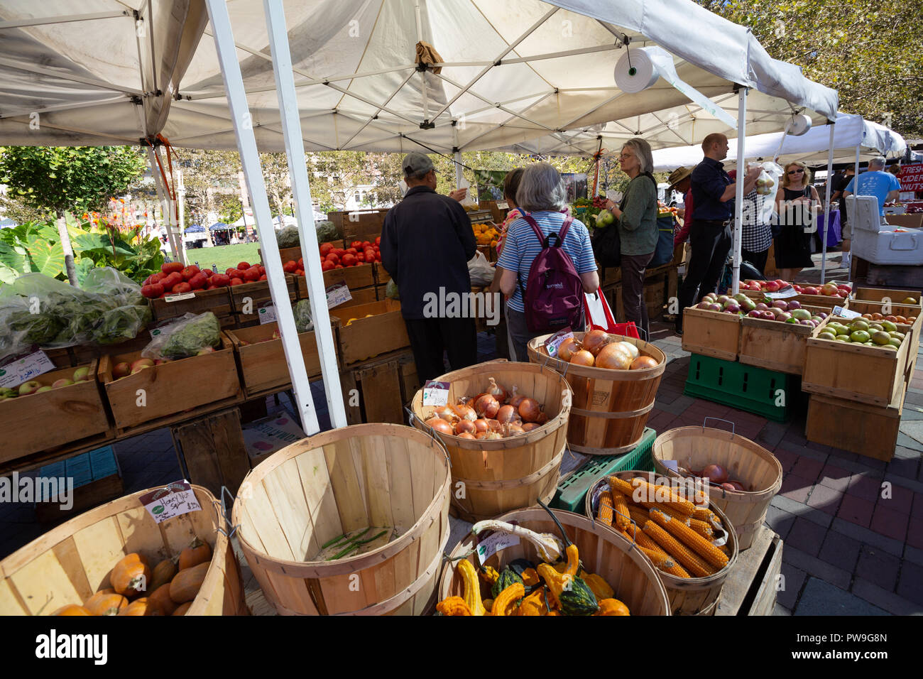 Copley square farmers market boston hi-res stock photography and images ...